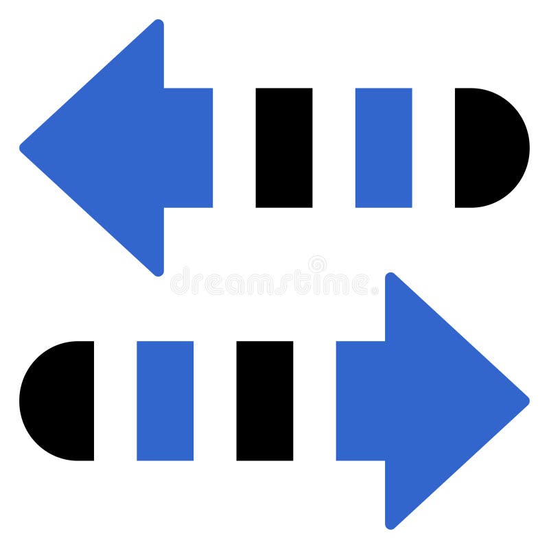 Right and Left Arrow Icon Design Stock Vector - Illustration of ...