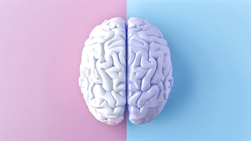 Right and Left Hemisphere of the Human Brain Creative Concept Stock ...