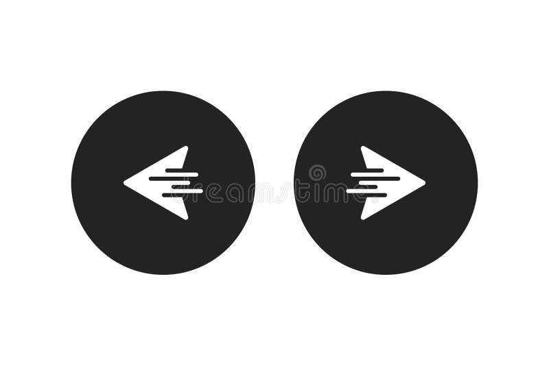 Right Left or Next Back Icon. Arrows Right or Left Stock Vector ...