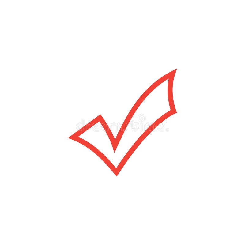 Right Line Red Icon on White Background. Red Flat Style Vector ...