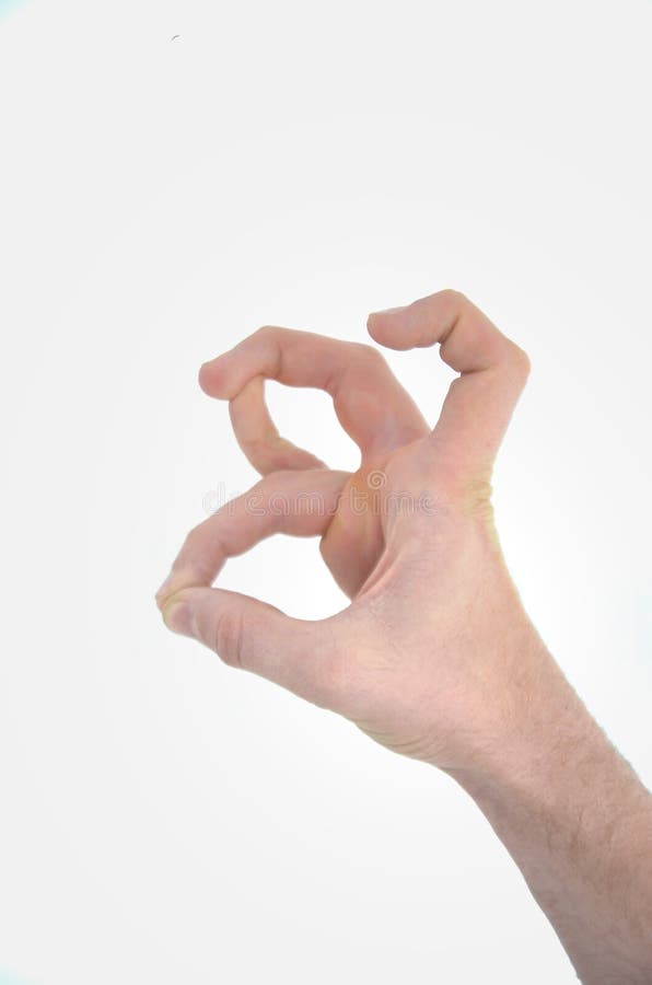 Right Male Hand, the Fingers of Which Depict a Pattern on a White ...