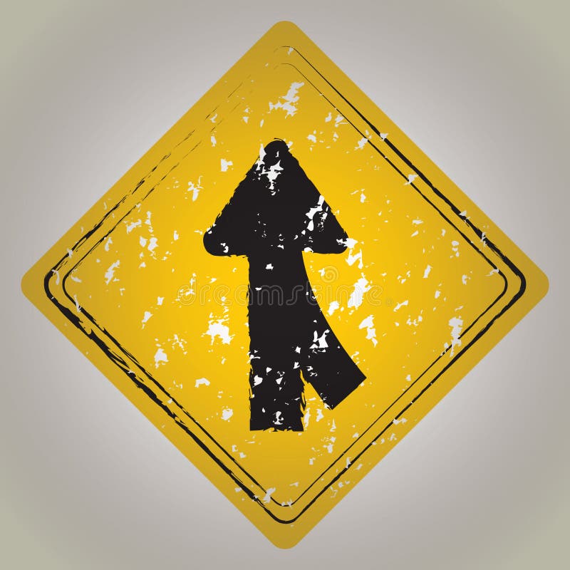Right Merge Road Sign. Vector Illustration Decorative Design Stock ...
