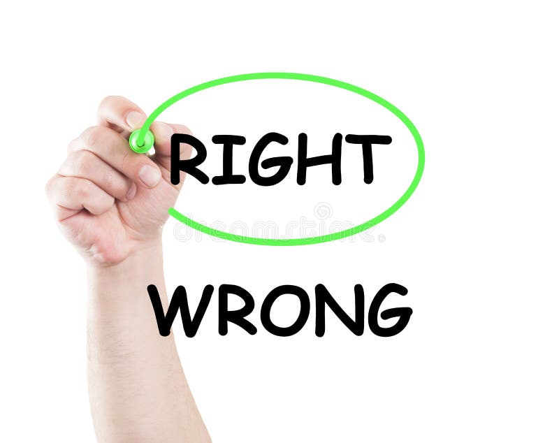 Wrong or Right Ethical Question Stock Image - Image of ethics, wrong ... Wrong or Right Ethical Question Stock Image - Image of ethics, wrong ...