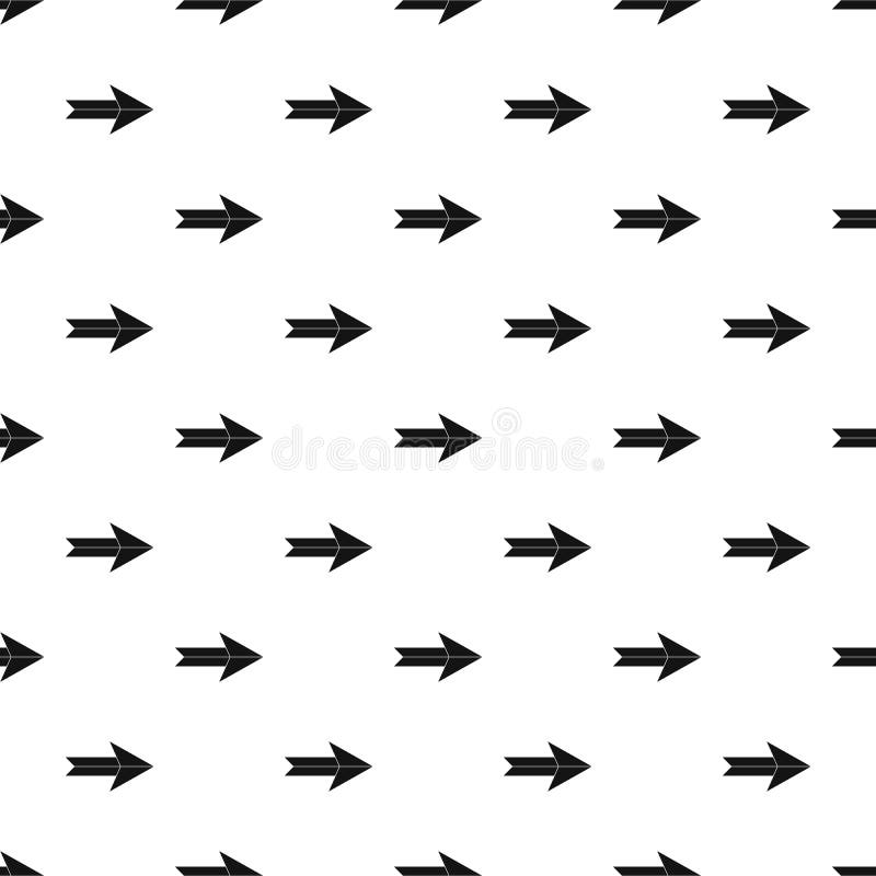 Right Paper Arrow Pattern, Simple Style Stock Vector - Illustration of ...