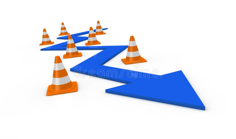 The right path stock illustration. Illustration of answer - 21968311