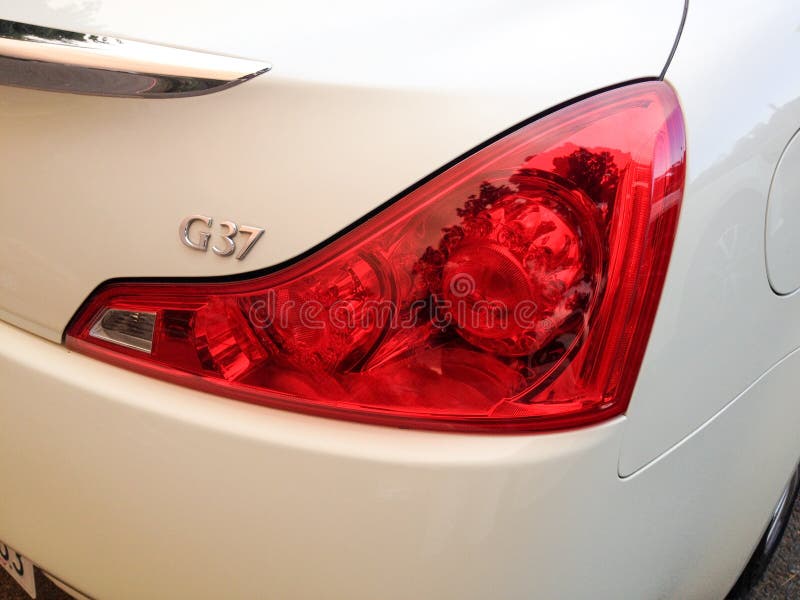 Right rear red tail light editorial photography. Image of insurance ...