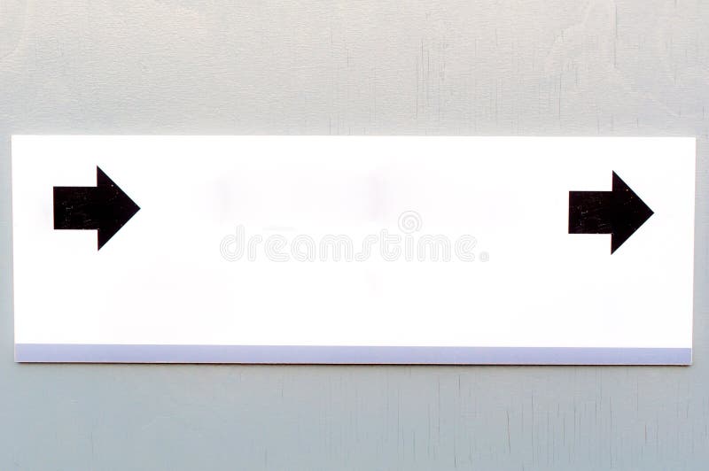 Right Route Direction Notice Board Stock Image - Image of allowed ...