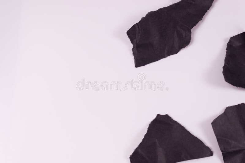 On the Right Side of the Frame, Four-fifths of a Piece of Black Paper ...