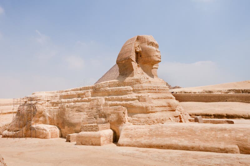 Right Side of the Sphinx of Giza. Stock Photo - Image of ancient, giza ...