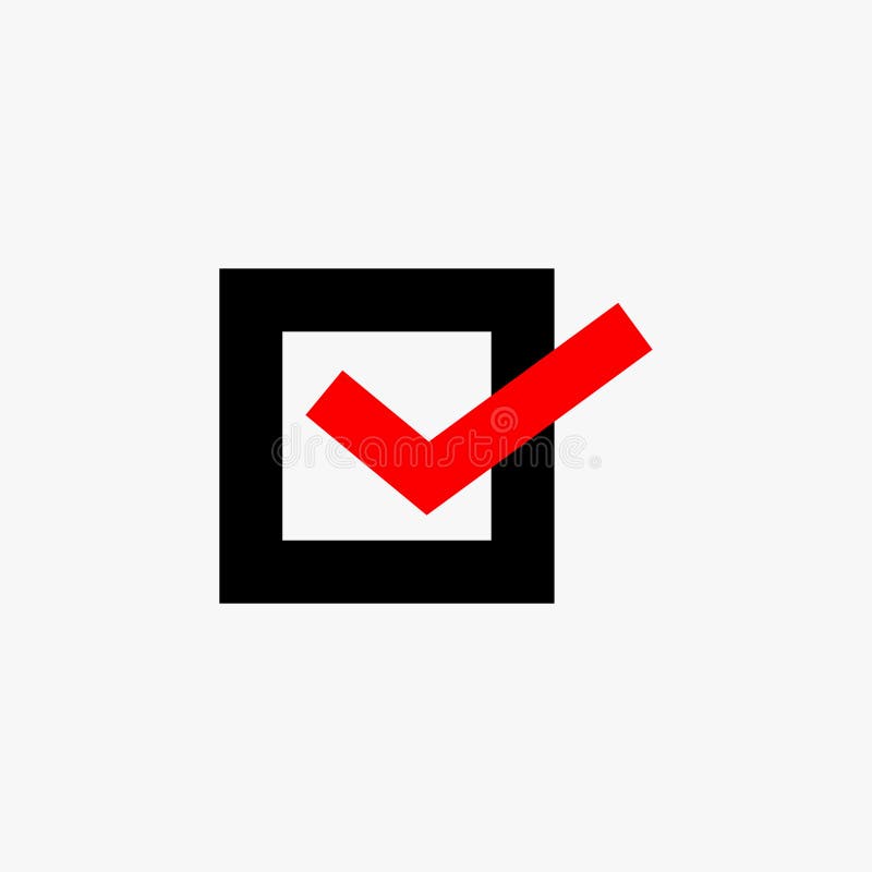 Right Sign. Line Vector Icon Stock Vector - Illustration of business ...