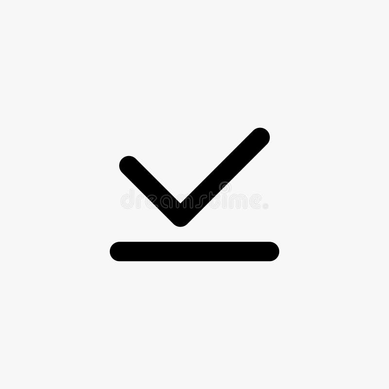 Right Sign Icon in Trendy Line Style Design. Vector Graphic ...