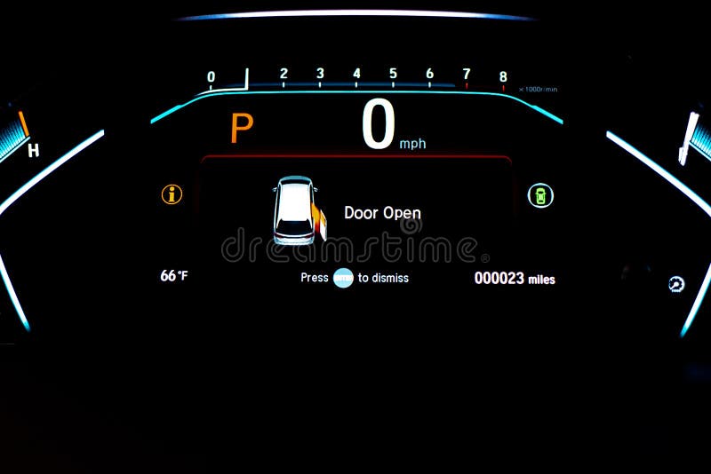Right Sliding Rear Door Open Warning on Instrument Panel or Dashboard ...