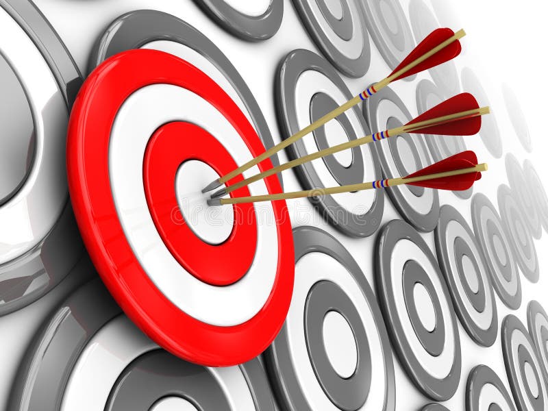 Target stock illustration. Illustration of aspirations - 14224115