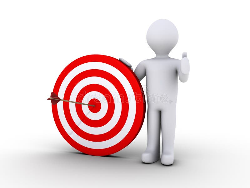 Right on target stock illustration. Illustration of market - 23359218