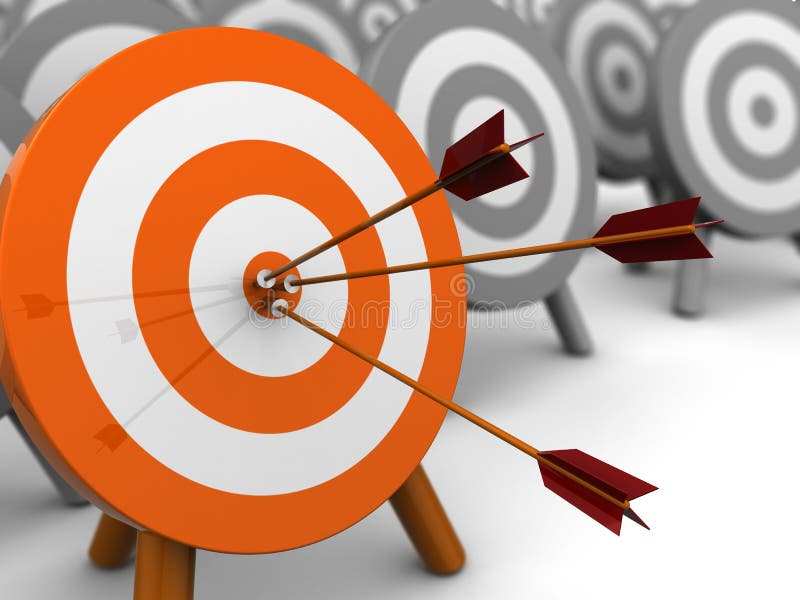 Target stock illustration. Illustration of aspirations - 14224115