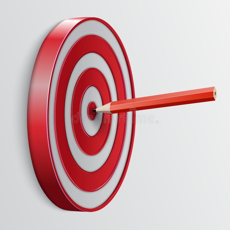 Right on Target stock illustration. Illustration of icon - 38276126