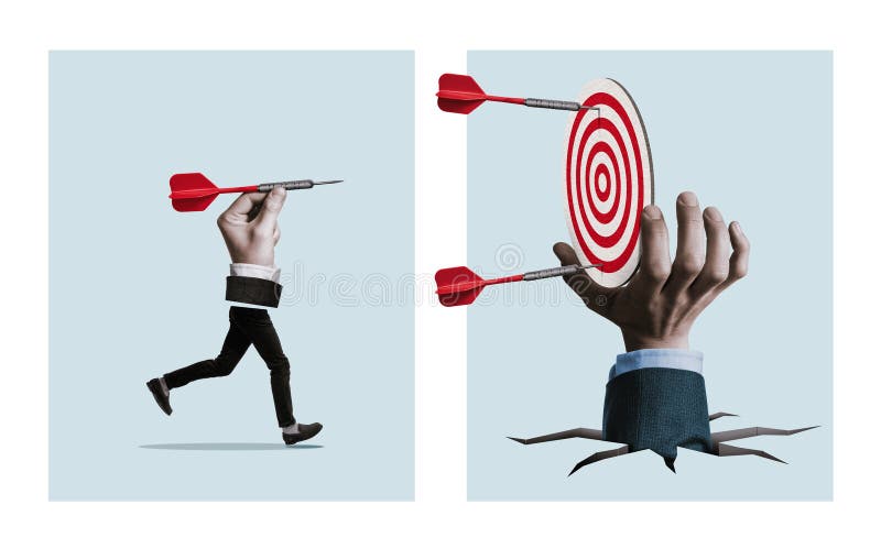 Right on Target. Business Concept. Stock Image - Image of creativity ...