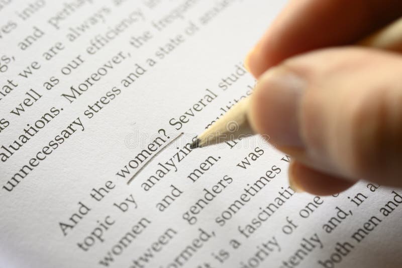 Right Technique To Use Highlighting Technique in a Book Stock Photo ...