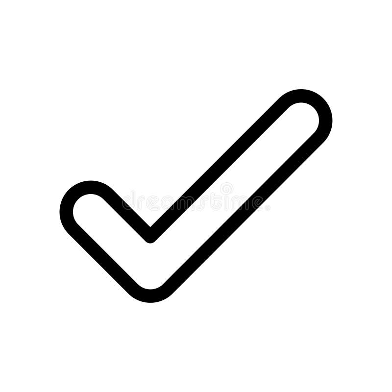 Right tick icon stock vector. Illustration of accept - 219805456