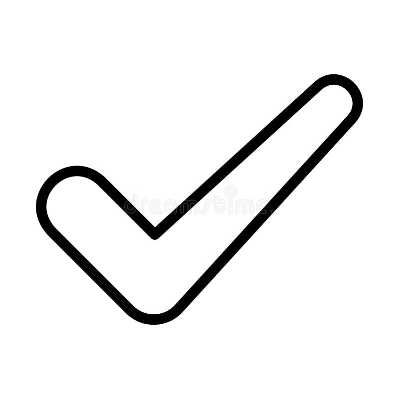 Right tick icon stock vector. Illustration of icon, check - 292433496