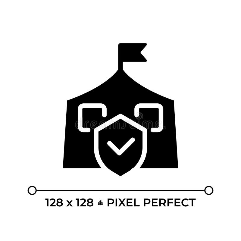 Right To Asylum in Other Countries Pixel Perfect Glyph Solid Icon Stock ...