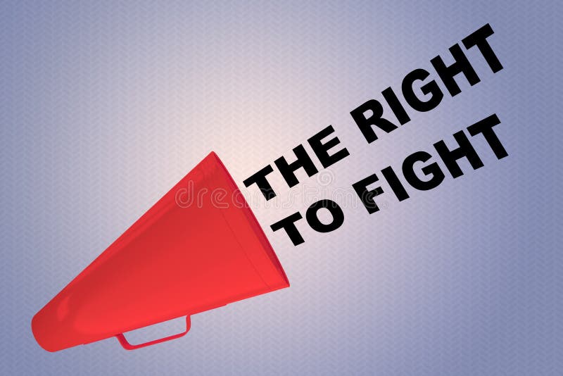 The Right to Fight concept stock illustration. Illustration of feminism ...