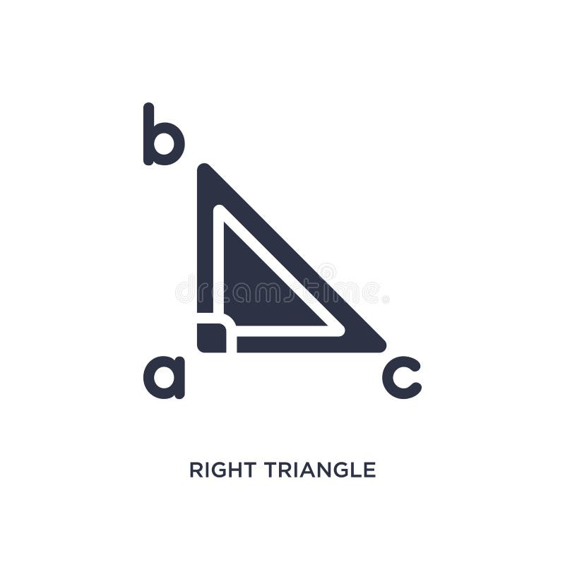 Right Triangle Icon. Geometric Figure Element For Mobile Concept And ...