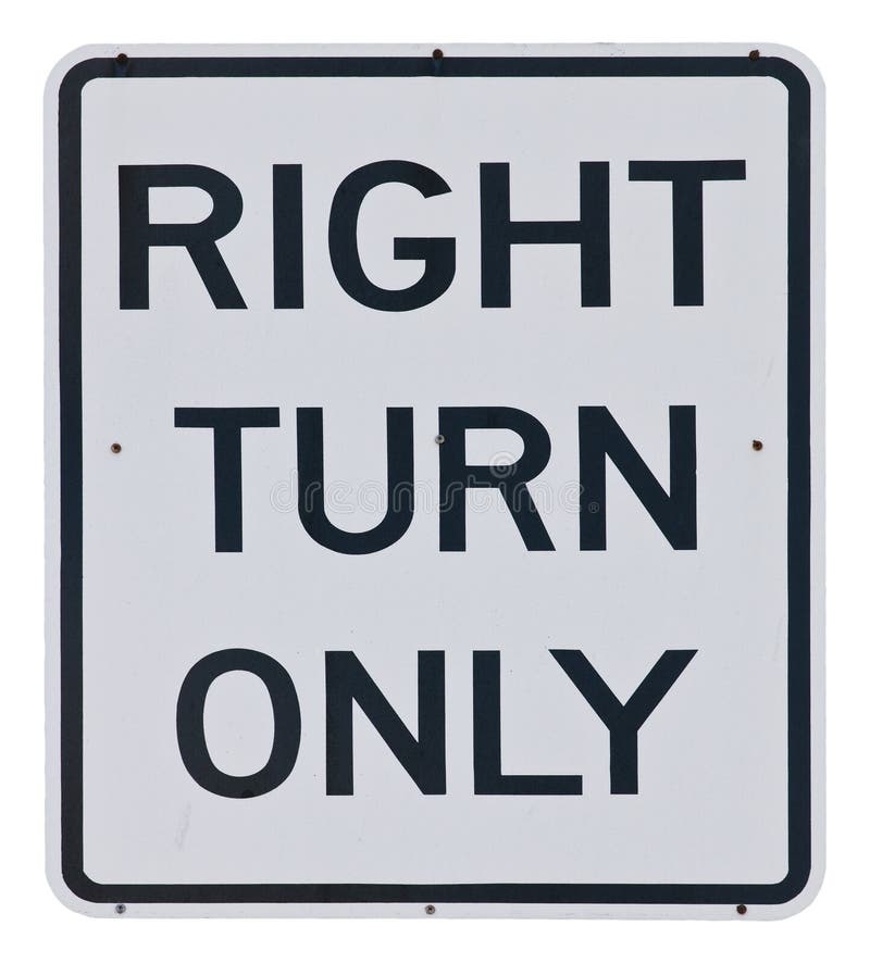 Right Turn only stock photo. Image of highway, traffic - 10659074