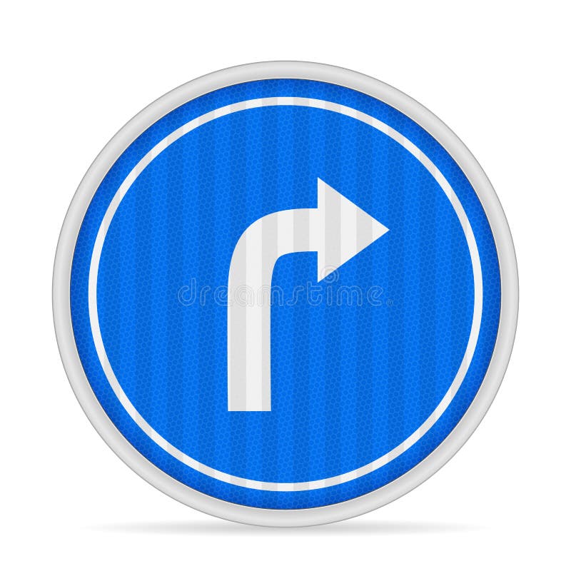 Right turn only road sign stock vector. Illustration of symbol - 186798211