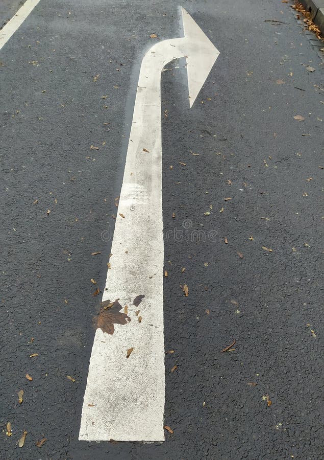 Right Turn Sign on the Street. Stock Photo - Image of careful, street ...