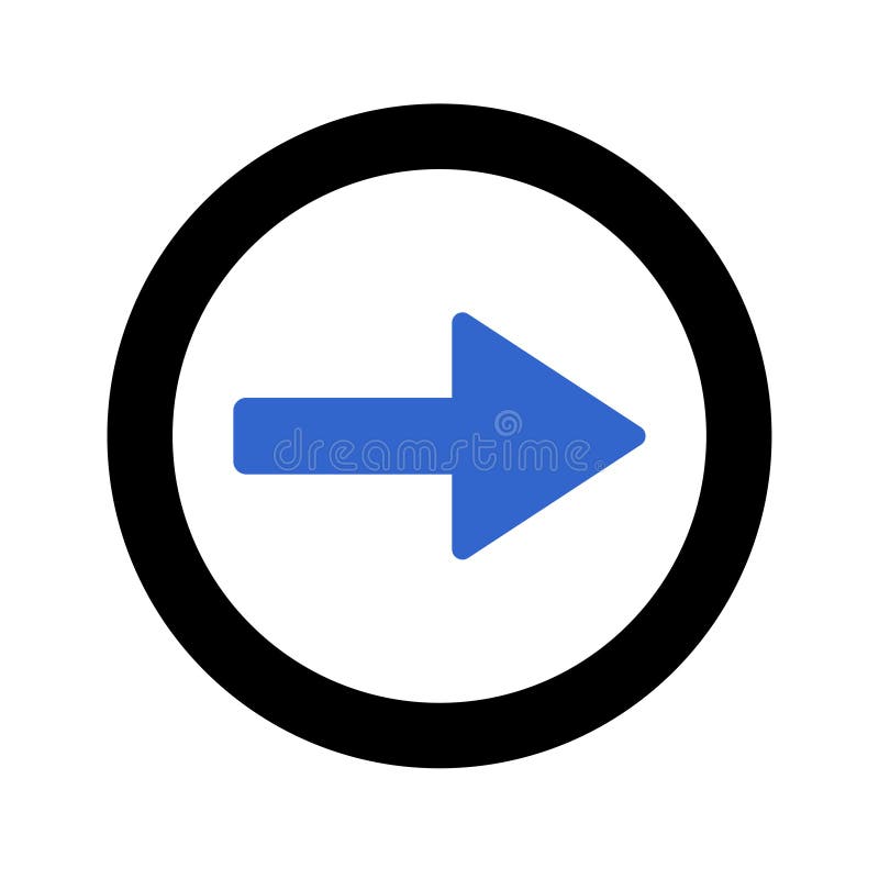Right Way Arrow Icon Design Stock Vector - Illustration of interface ...