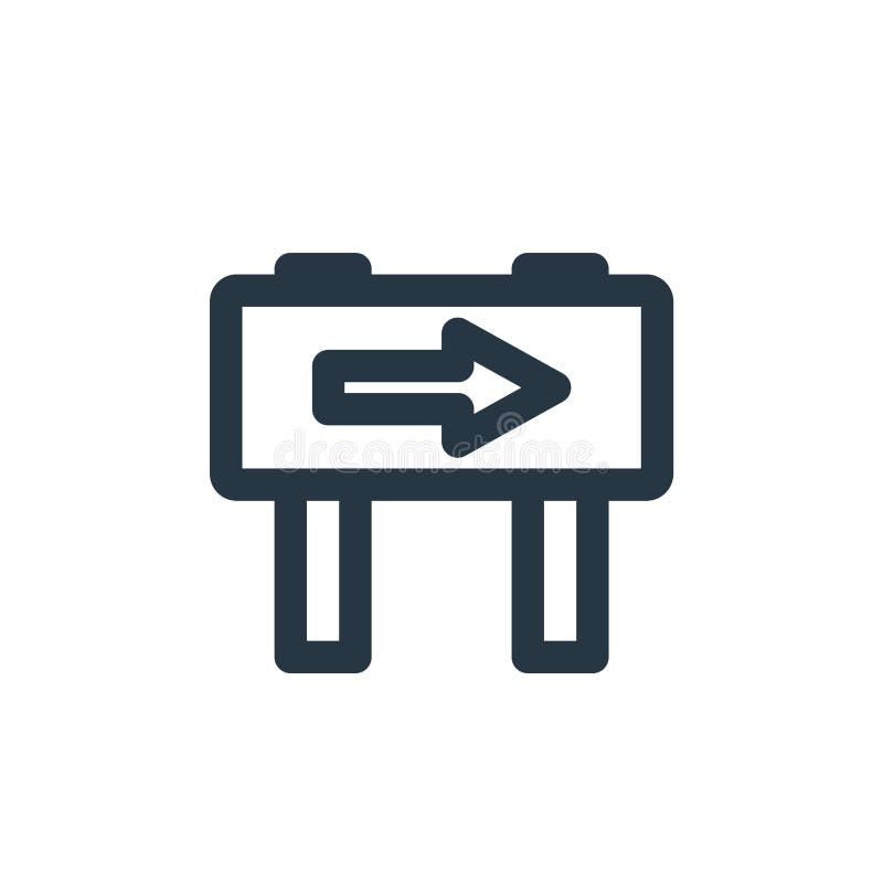 Right Way Icon Vector from Holiday Concept. Thin Line Illustration of ...