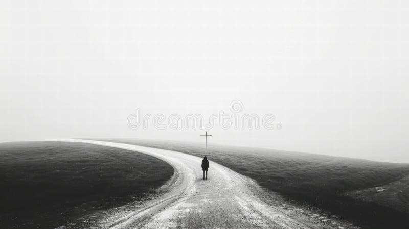 The Right Way is Not always Obvious, a Person at a Crossroads Choosing ...