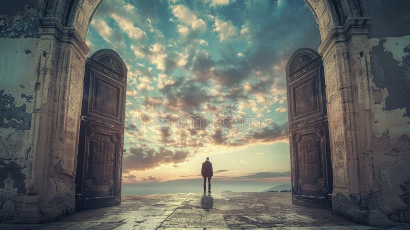 The Right Way is Not always Obvious, a Person at a Crossroads Choosing ...