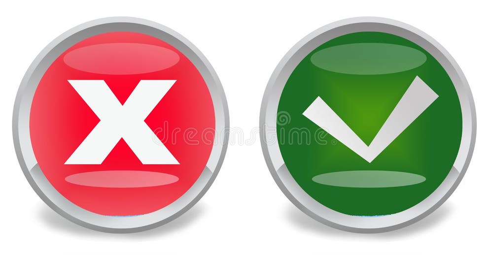 Correct Wrong Buttons Stock Illustrations – 1,409 Correct Wrong Buttons ...