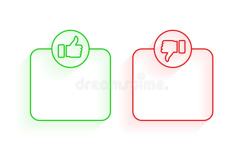 Right and Wrong Checkmark Box with Empty Space Stock Vector ...