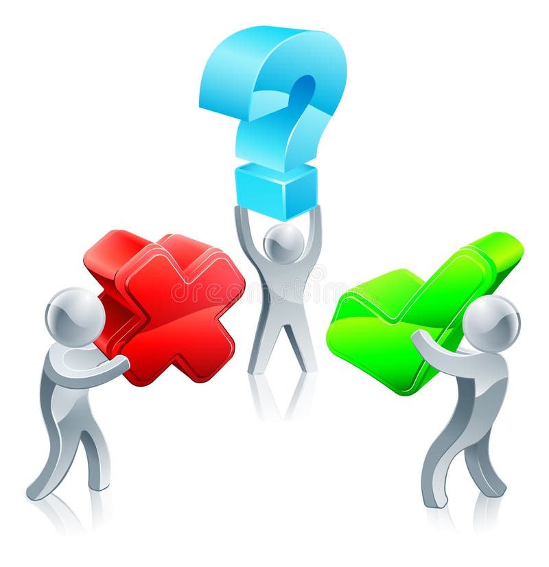 Right Wrong Concept stock vector. Illustration of poll - 56678916