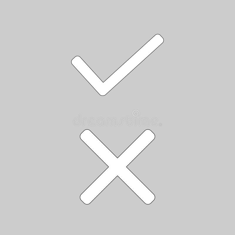 Right and Wrong icon art stock vector. Illustration of choice - 105617280