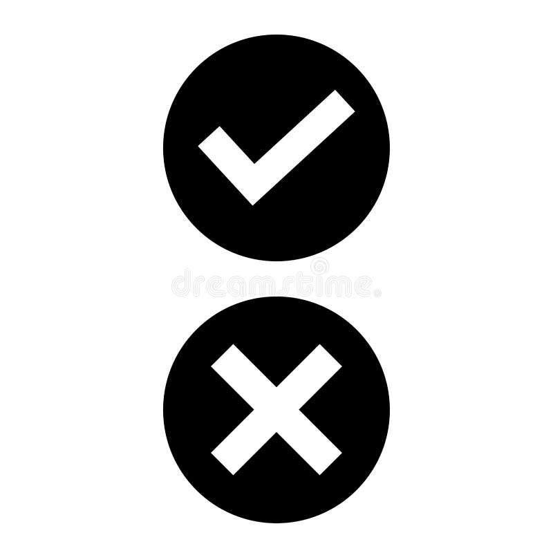 Right and Wrong Icon Vector Stock Vector - Illustration of design, sign ...