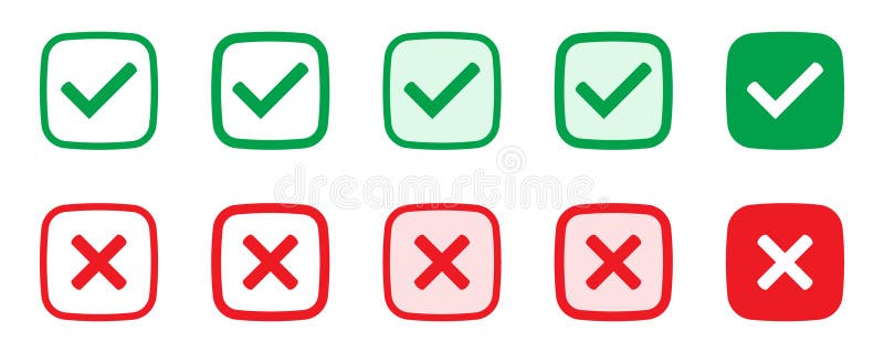Right or Wrong Icons. Green Tick and Red Cross Checkmarks. Yes or No ... Right or Wrong Icons. Green Tick and Red Cross Checkmarks. Yes or No ...