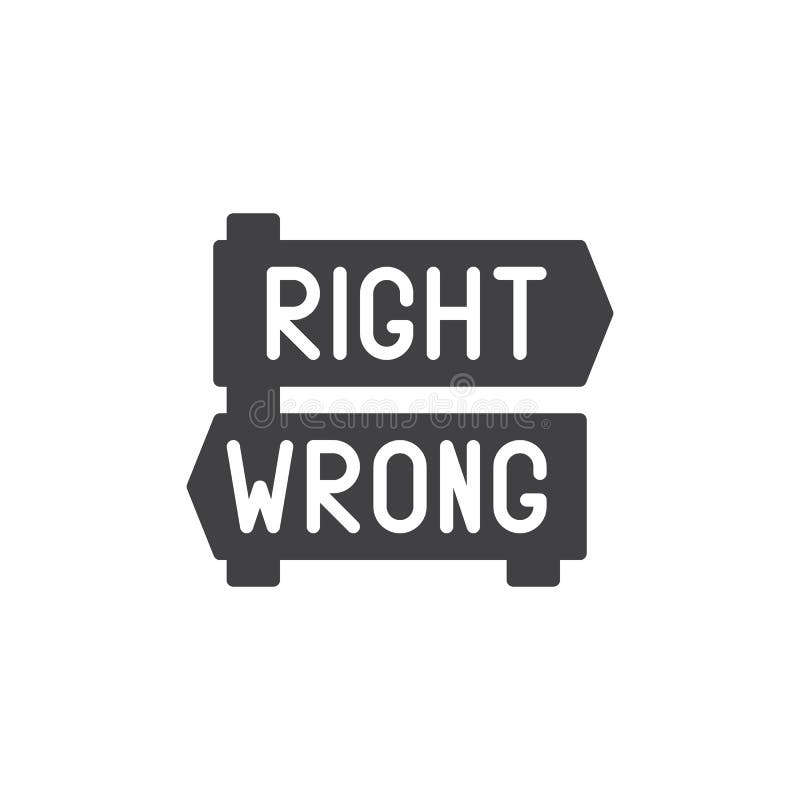 Right And Wrong Way Sign (vector) Stock Vector - Illustration of road ... Right And Wrong Way Sign (vector) Stock Vector - Illustration of road ...