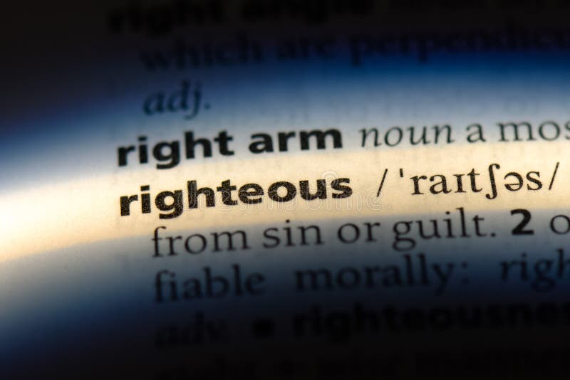Righteous imagen de archivo. Imagen de primer, concepto - 126614825