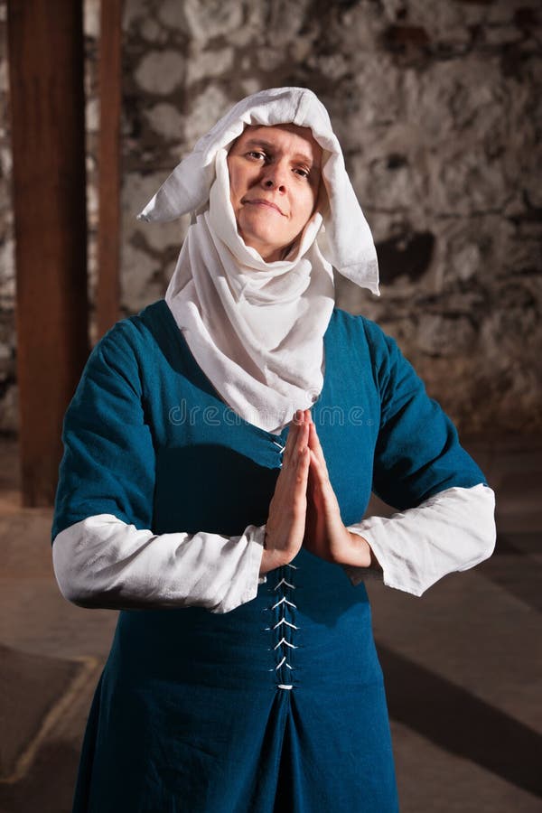 Righteous Medieval Nun stock photo. Image of caucasian - 30050320