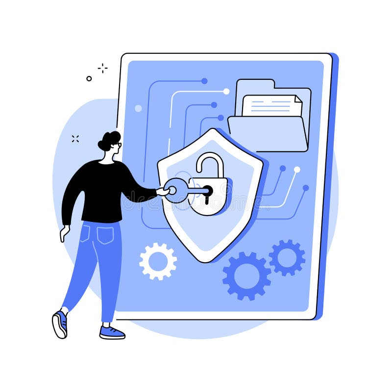 Rights of Access Abstract Concept Vector Illustration. Stock Vector ...