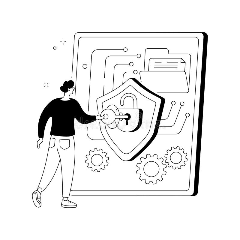 Rights of Access Abstract Concept Vector Illustration. Stock Vector ...