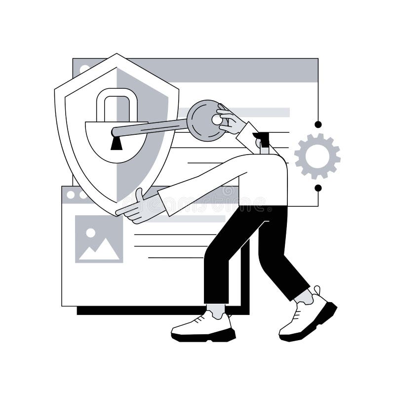 Rights of Access Abstract Concept Vector Illustration. Stock Vector ...