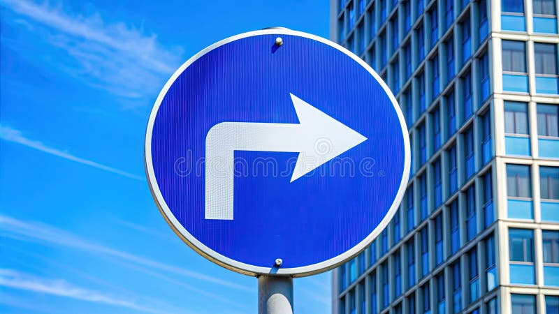 RightTurn only Arrow Sign Ensuring Safe and Efficient Traffic Flow at ...