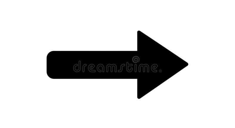 Arrow Pointing Right Direction, Simple Graphic Element, Navigation ...