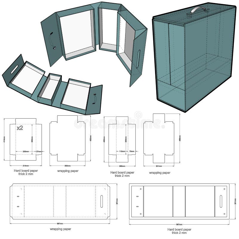 Shoe Box Die Cut Stock Illustrations – 638 Shoe Box Die Cut Stock ...