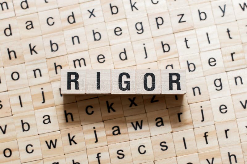 Rigor word concept stock photo. Image of concept, authoritarian - 146043364